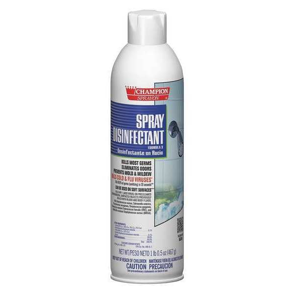 Chase Aerosol Quat Disinfectant, 16.5oz., PK12, 16.5 oz. Aerosol Can ...