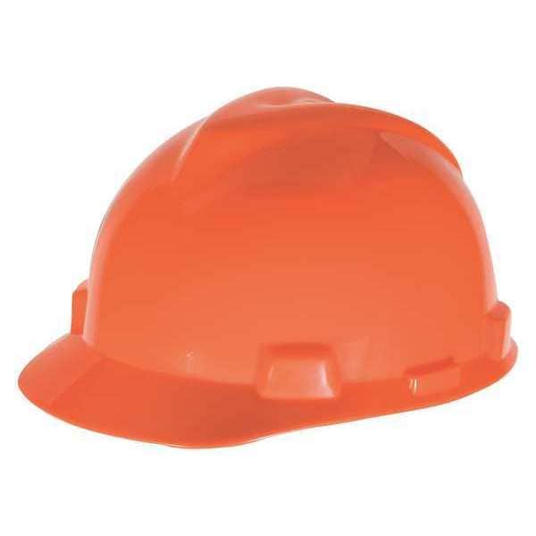 Msa Safety Hard Hat, V-Gard, Polyethylene, 4-Point Point One-Touch (4 ...