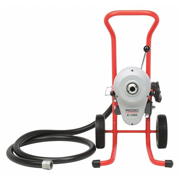 Ridgid Sectional Drain Cleaning Machine, K-1500A 23692 | Zoro