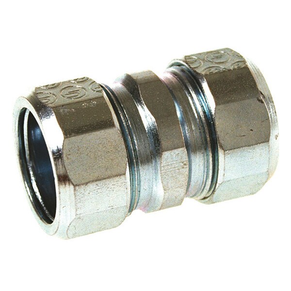 Raco Rgd/Imc Compression Coupling, 1-1/2", Steel 1828 | Zoro