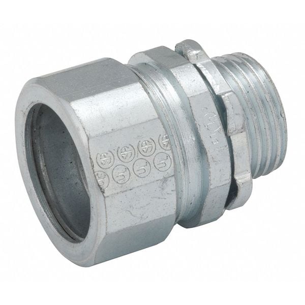Raco IMC/Rigid Grounding Connector, 3/4 in, Compression, Steel, Zinc ...