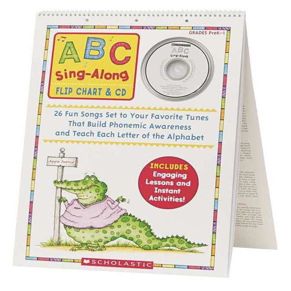 Scholastic ABC Singalong Flip Chart, 26 pages, CD 9780439784399 | Zoro