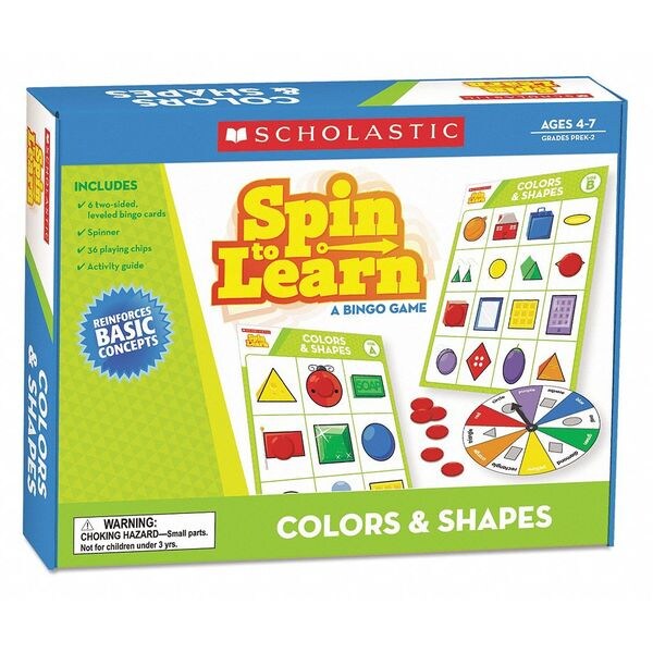 Scholastic Spin to Learn, Colors and Shapes, Ages 4-7 9780545402248 | Zoro