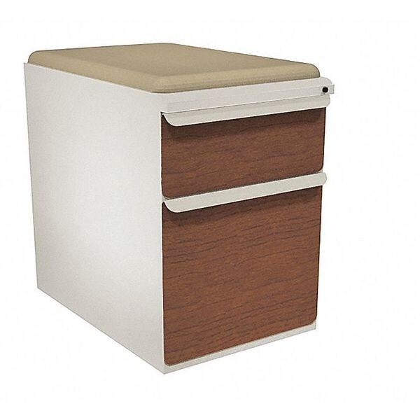 Zapf 15" W Mobile Ped Seat, Box File, 23in, Flax, Featherstone ...