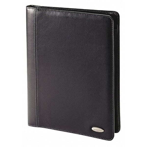 Samsonite 8.5x11" Black Bi-Fold Closure Padfolio 443071041 | Zoro
