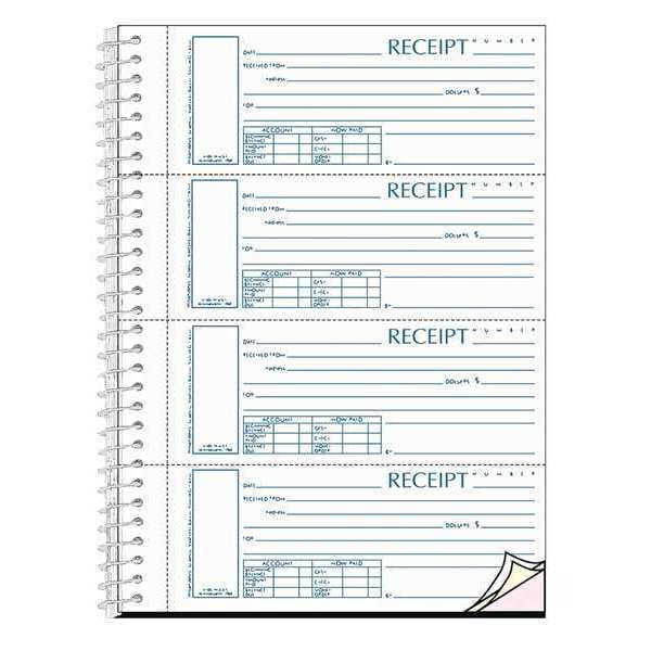 Rediform S16444W-CL $8.57 Money Receipt Book, 3 Part | Zoro.com