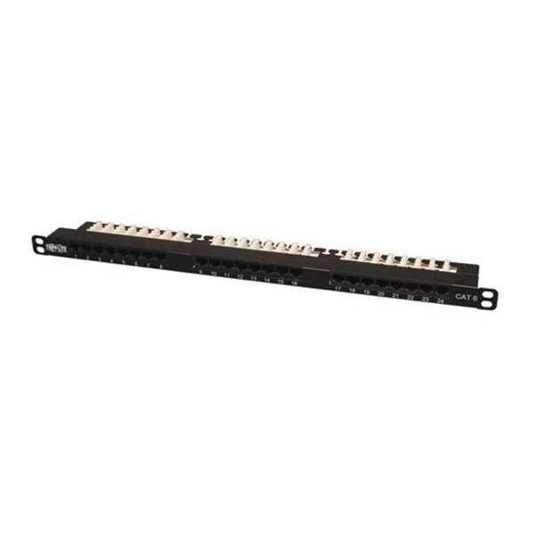 Tripp Lite Patch Panel, Cat6/5e, 110Punch, 0.5U, 24port N252-024-HU | Zoro