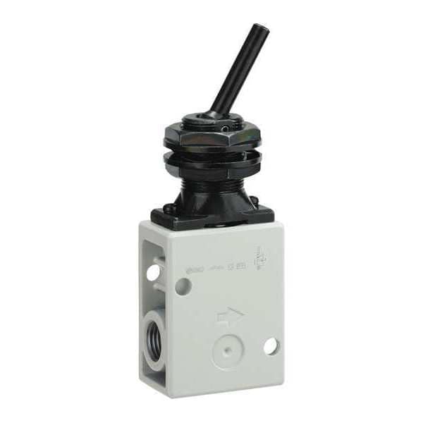 Smc Mechanical Valve, 2/3 Port, 1/4", Push VM230-N02-30GA | Zoro