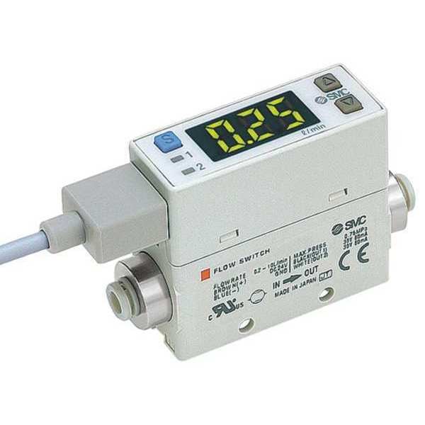 Smc Digital Flow Switch 0.2-10L/min PFM710-C4-B | Zoro