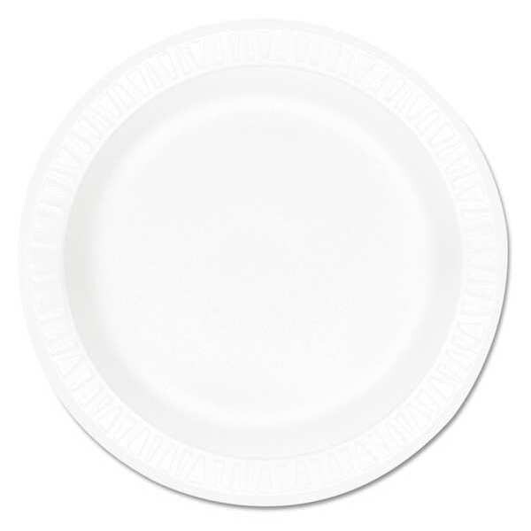 Dart Plate, Foam, Concord, 9", White, PK500 DCC 9PWCR | Zoro