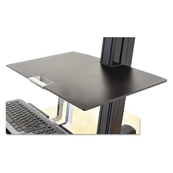 Ergotron Adjustable Desk, Black, Phenolic 97581019 | Zoro