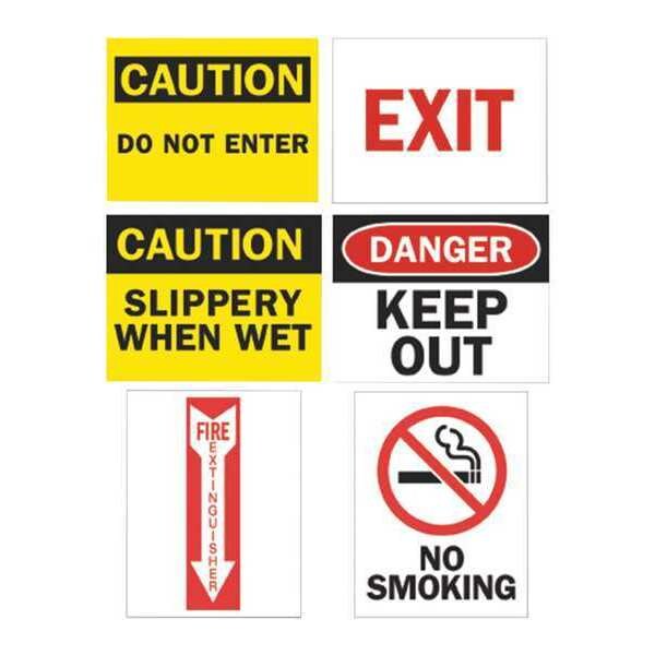 Tarifold Sign, Safety Inserts, Assorted, PK12 P1949TA | Zoro
