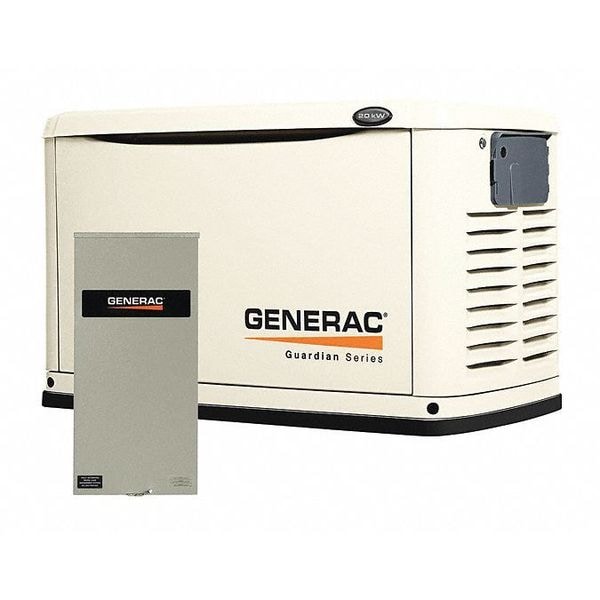 Generac Generac 20kW Standby Generator System w/Transfer Switch 6729 | Zoro