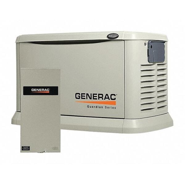 Generac Generac 22kW Standby Generator System w/Transfer Switch 6551 | Zoro