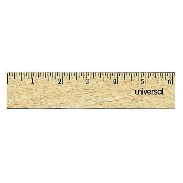 Universal UNV59021 $1.33 Ruler, Wood, 12", Double Edge | Zoro.com