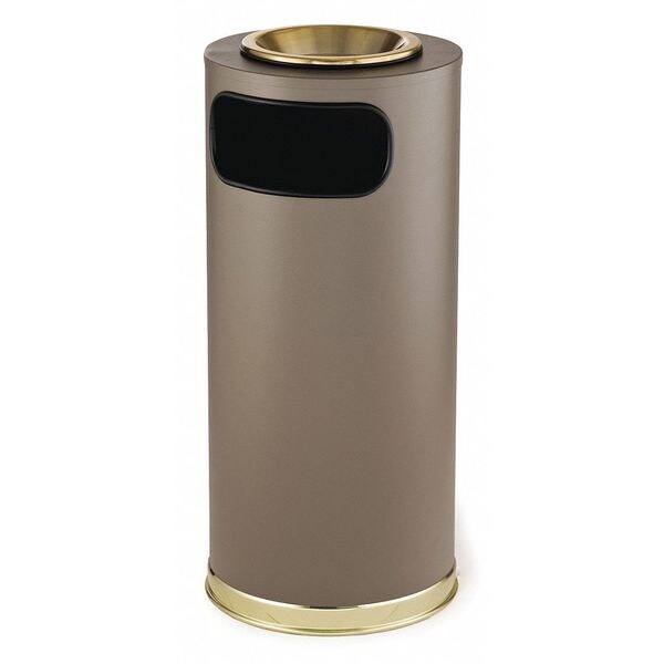 Rubbermaid Commercial 15 gal. Metallic Trash Can/ Ash Tray ...
