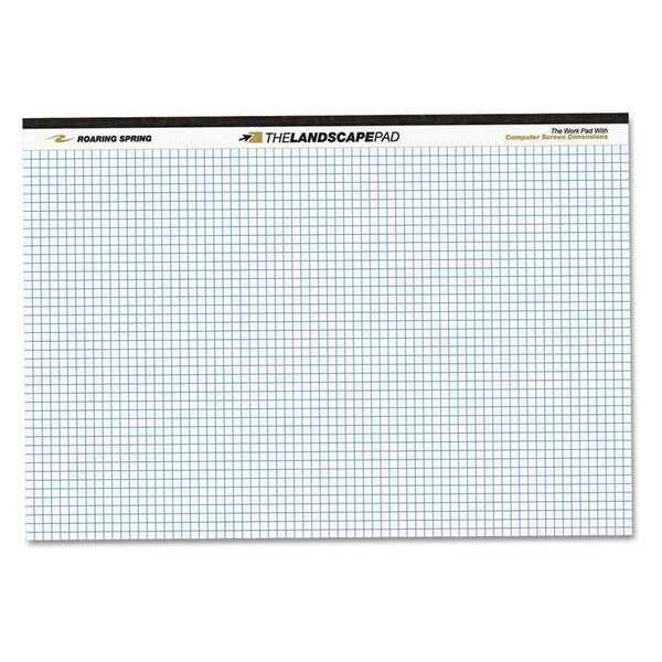 Roaring Spring White Wide Landscape Graph Paper Pad 74505 | Zoro