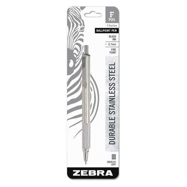 Zebra Pen Ballpoint Pen, Retractable, Fine, Black 29411 | Zoro