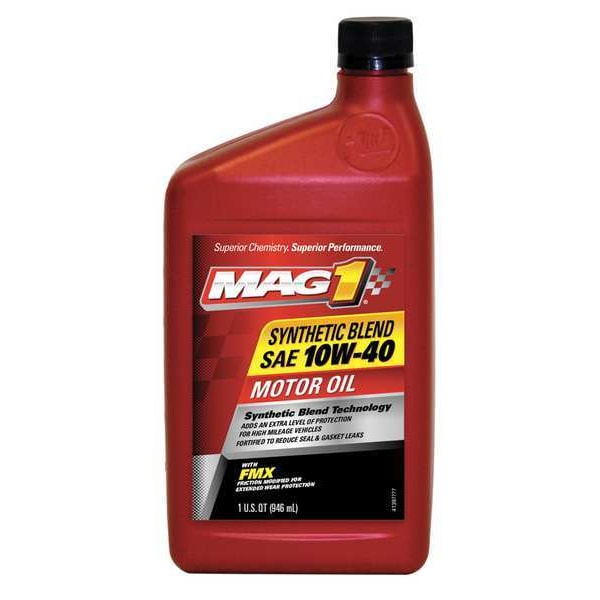 Mag 1 MAG64841 $3.79 Synthetic Motor Oil, 10W-40, 1 Qt. | Zoro.com