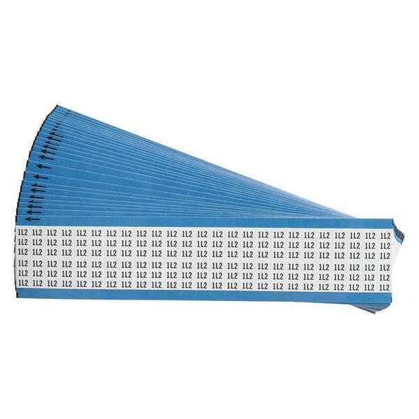 Brady Wire Markers, Legend 1L2, Black/White, PK25, WM-1L2-PK WM-1L2-PK ...