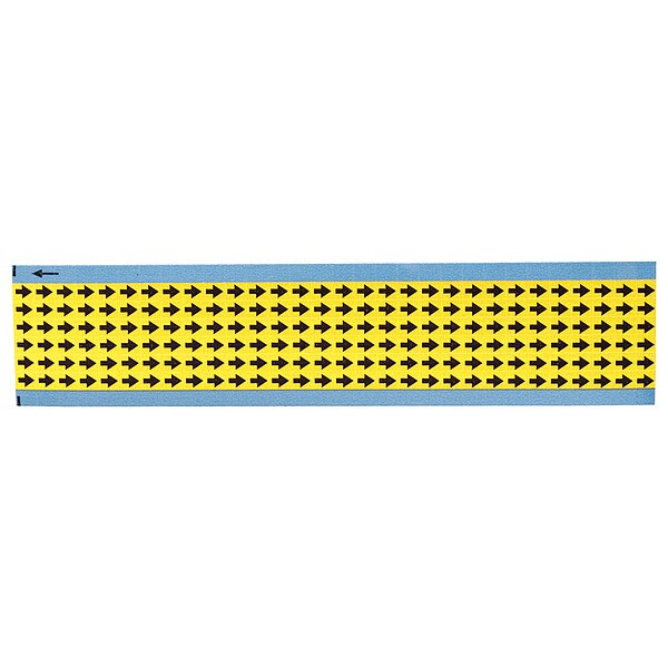 Brady 0.3" x 0.25" Yellow/Black Inspection Arrows EIA-3025-YL | Zoro