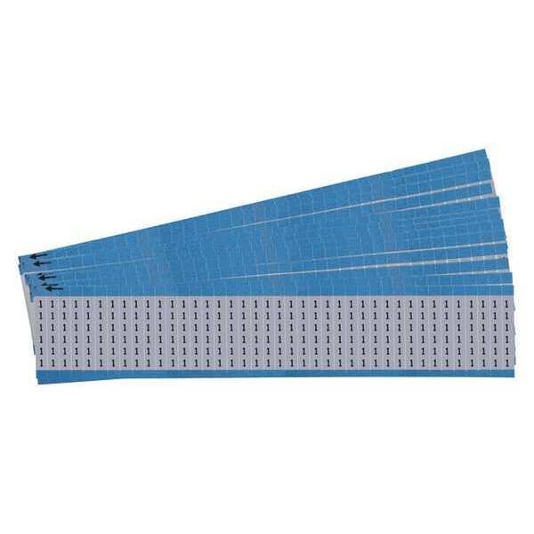 Brady Wire Markers, Legend 1, Black/Silver, PK25 AF-1-PK | Zoro