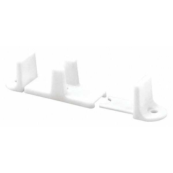 Primeline Tools 1 in. White Nylon, Adjustable Bypass Door Guide (2 Pack ...