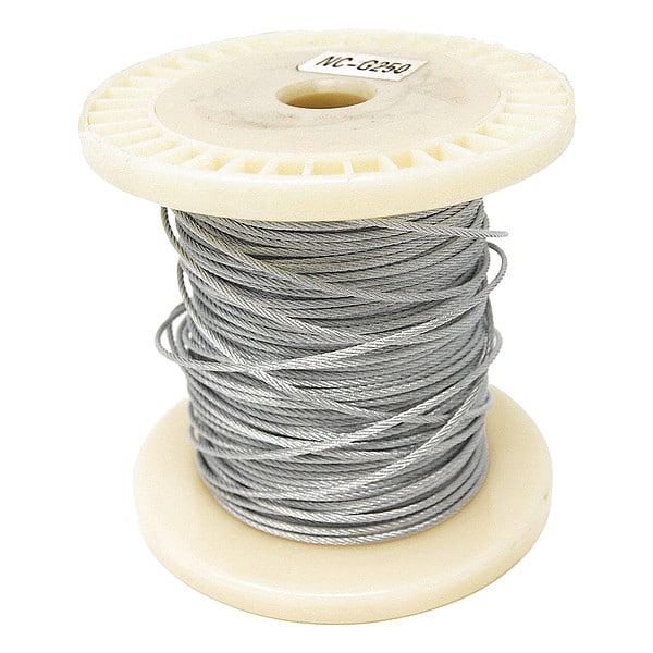 Bird Barrier Netting Perimeter Cable, 5" L, Silver nc-g250 | Zoro