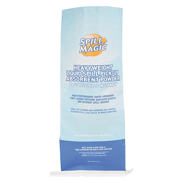 Spill Magic Granular Sorbent, 9 gal Absorbed per Package, 30 lb Bag ...