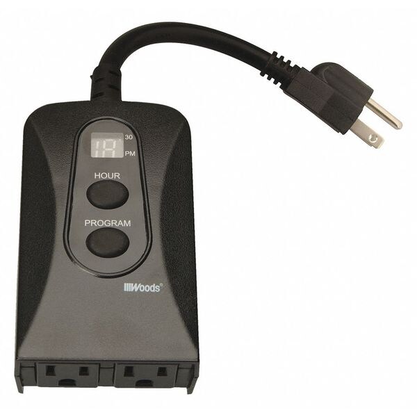 Woods Outdoor 24-Hr Block Heater Timer 50016WD | Zoro