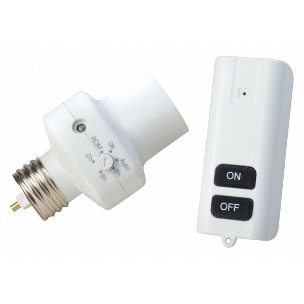 Southwire Light Control Socket, w/photocell/remote 59415WD | Zoro