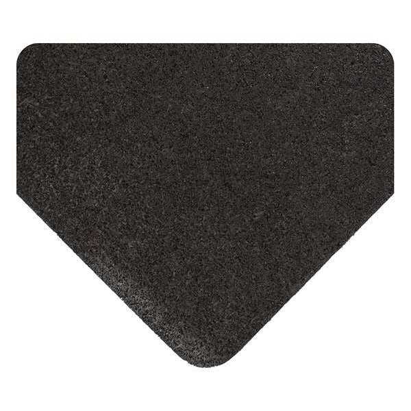 Wearwell 6 ft. L x 100% Recycled Rubber, 3/8" Thick 405.38X4X6BK | Zoro