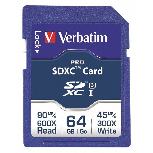 Verbatim Memory Card, 64GB 98670 | Zoro