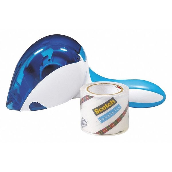Scotch Tape, Dispenser W/Tape, Blue/White DP-1000 | Zoro