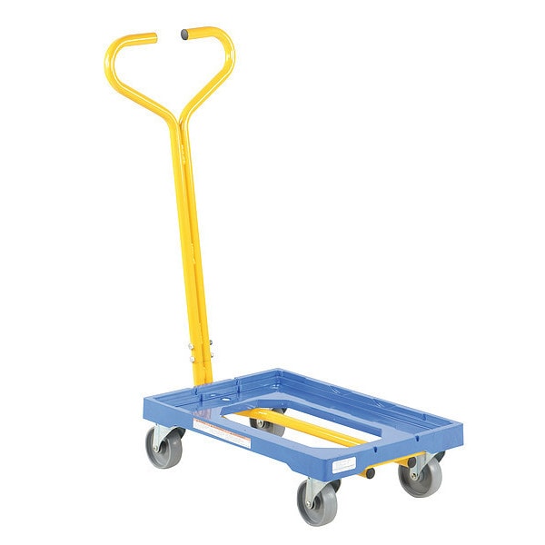 Vestil Blue Plastic Dolly With Handle 500 lb Capacity 16 x 24 PDH-1624 ...