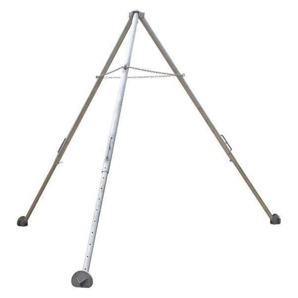Vestil Silver Aluminum Tripod Stand Adjustable Height Legs 1000lb ...