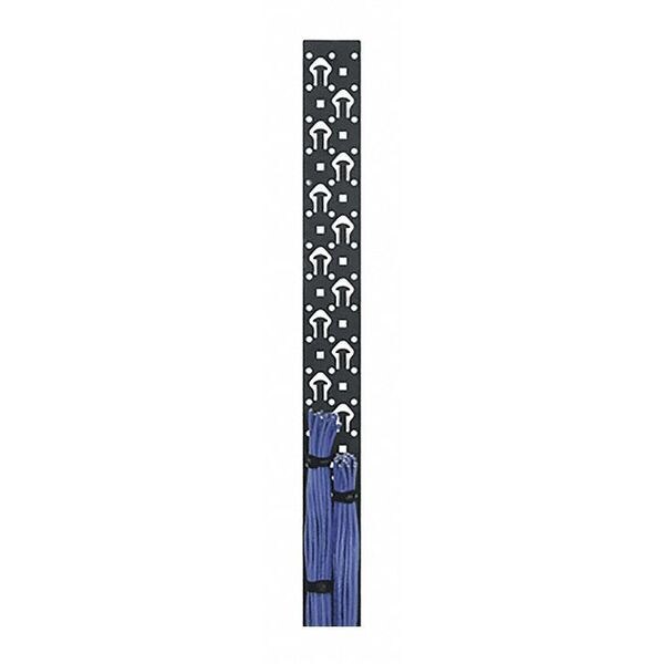 Middle Atlantic Lacing Strips, 77" H, 3.25", W/Cable, PK6 LACE-44-OP | Zoro