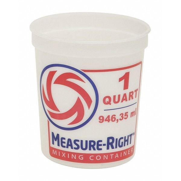 Rubbermaid Measure Right Mixing Container, 1qt, PK 50, 50 PK PN0030 | Zoro