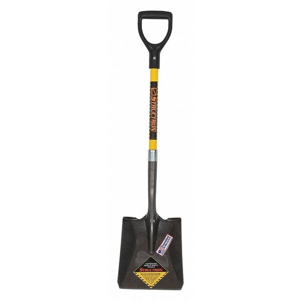 Structron Turn Step Shovel, 14 Square pt., D Grip 49563 | Zoro