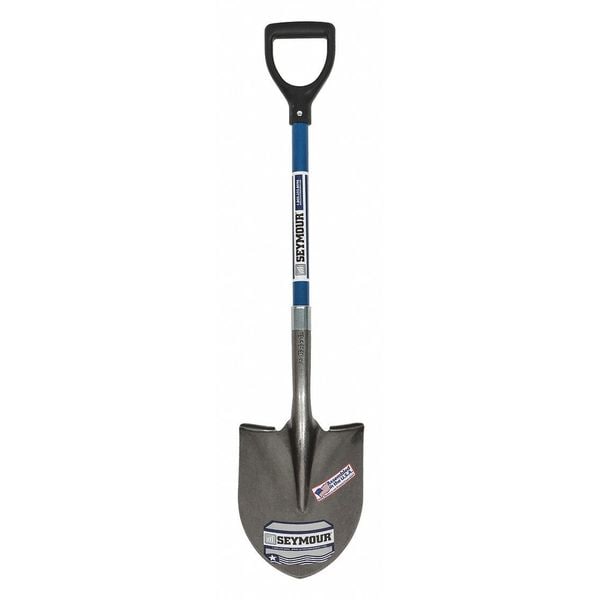 Seymour Midwest #2 16 ga Forward Turn Step Round Point Shovel, Steel ...