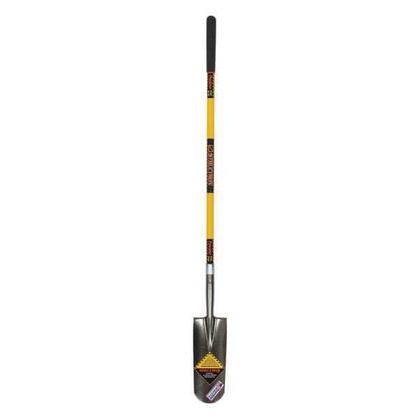 Structron Drain Spade Shovel, 14 ga Steel Blade, Rear Rolled Step, 48 ...