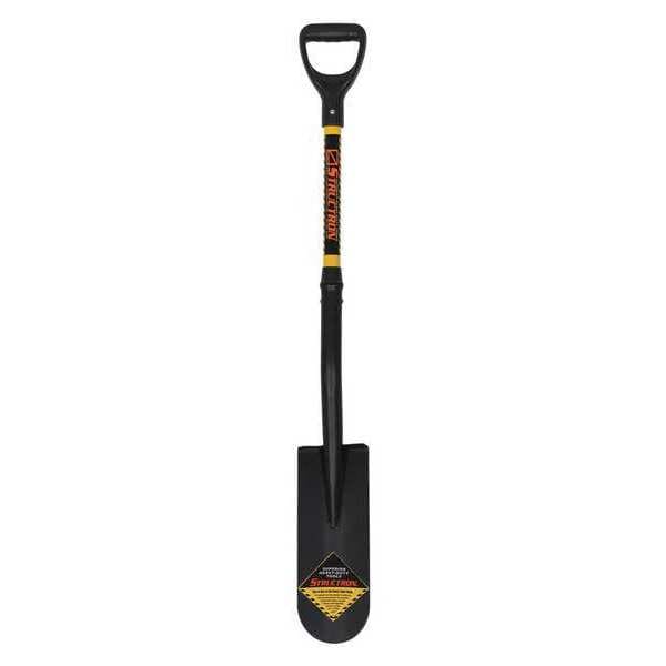 Structron 14 ga Front Turn Step Drain Spade Shovel, Steel Blade, 29 in ...