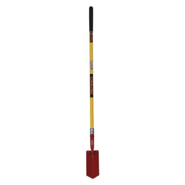 Structron 14 ga Trenching Shovel, Steel Blade, 53 in L Yellow Premium ...