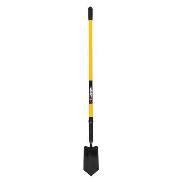 Kenyon Trenching Shovel, 11 ga Steel Blade, 48 in L Yellow Professional ...