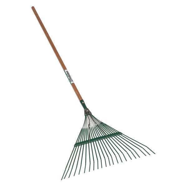 Seymour Midwest 22 in Leaf Rake, 24 Tines, 48 in L Hardwood Handle ...