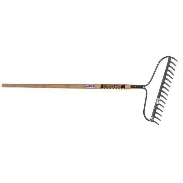 Structron Bow Rake, 16 Tines, 60 in L Hardwood Handle 42357 | Zoro