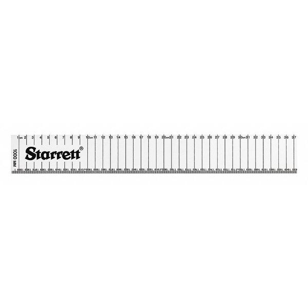 Starrett Aluminum Rule Straight Edge, 1000mm AMSE-1000 | Zoro