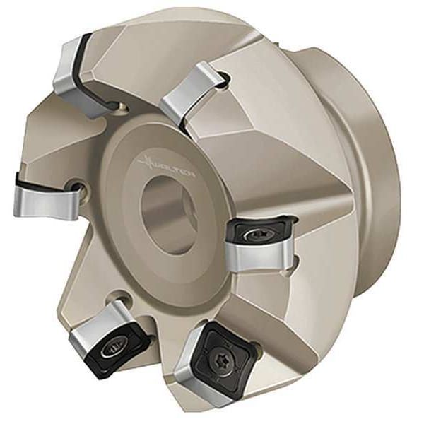 Walter Indexable Face Mill, 1.969" Cutter Dia, 6 Inserts, 6.50mm Cut ...