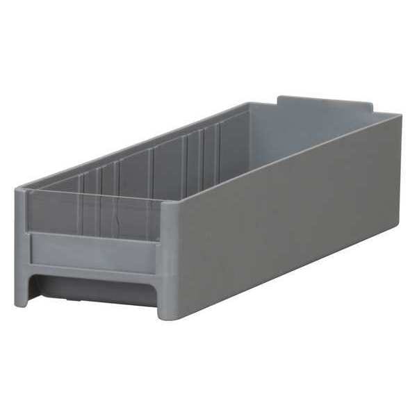 Akro-Mils Shelf Storage Bin, Industrial Grade Polymer, 3-3/16 in W, 2. ...