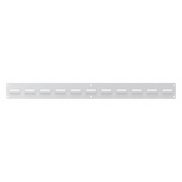 Akro-Mils Lvd Panel, Single Row Wall, 32 x 3, White 30632TEXWHT | Zoro